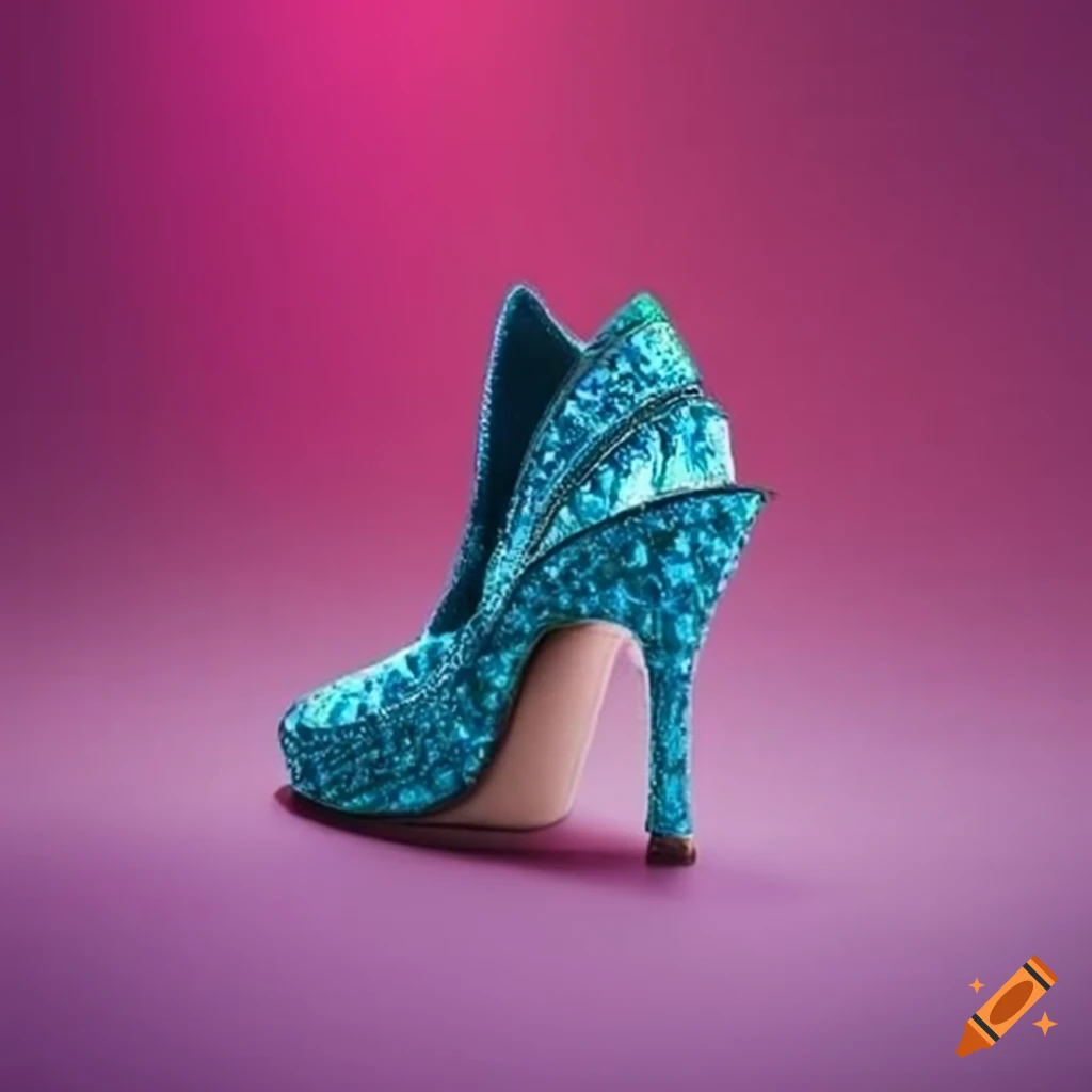 Shiny diamond shoes on Craiyon