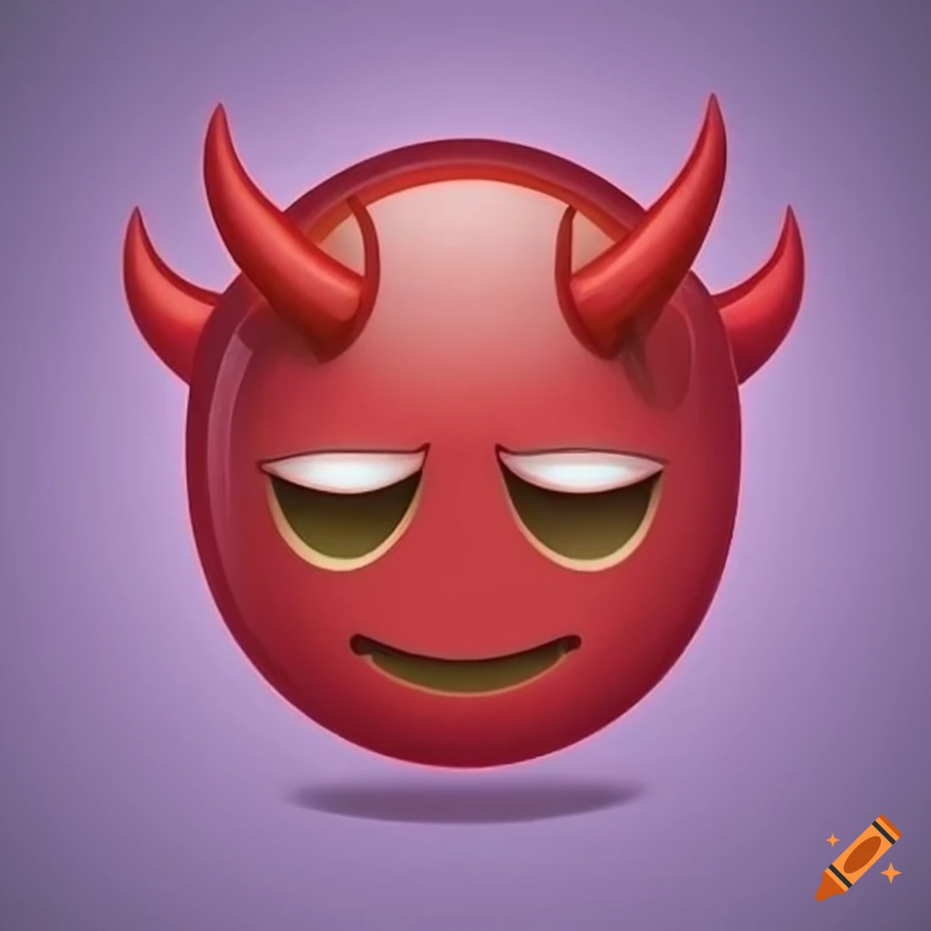 Devil emoji on Craiyon
