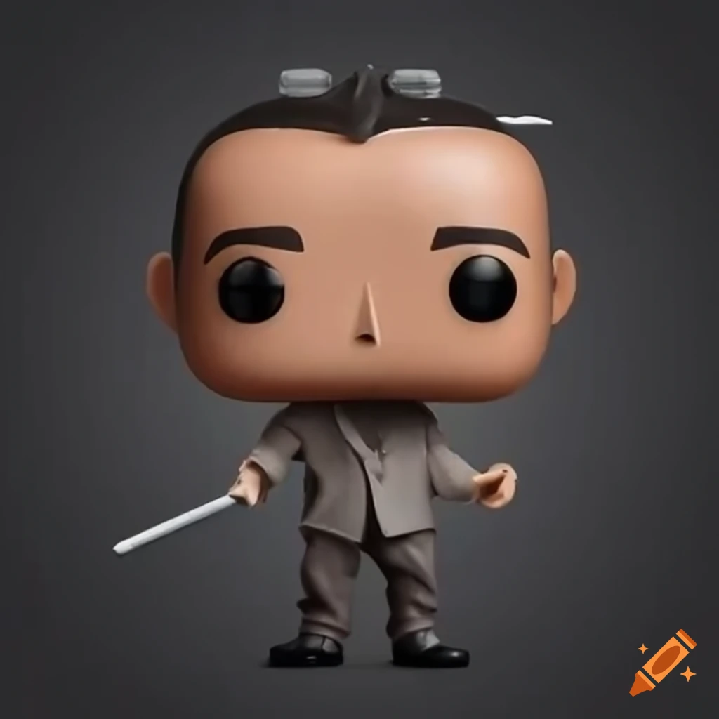 Funko pop style sidekick mini oppenheimer with atomic bomb on Craiyon