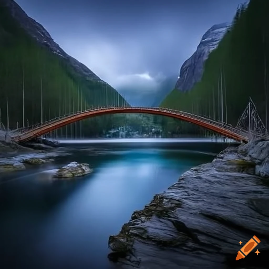 Norwegian bridge on Craiyon