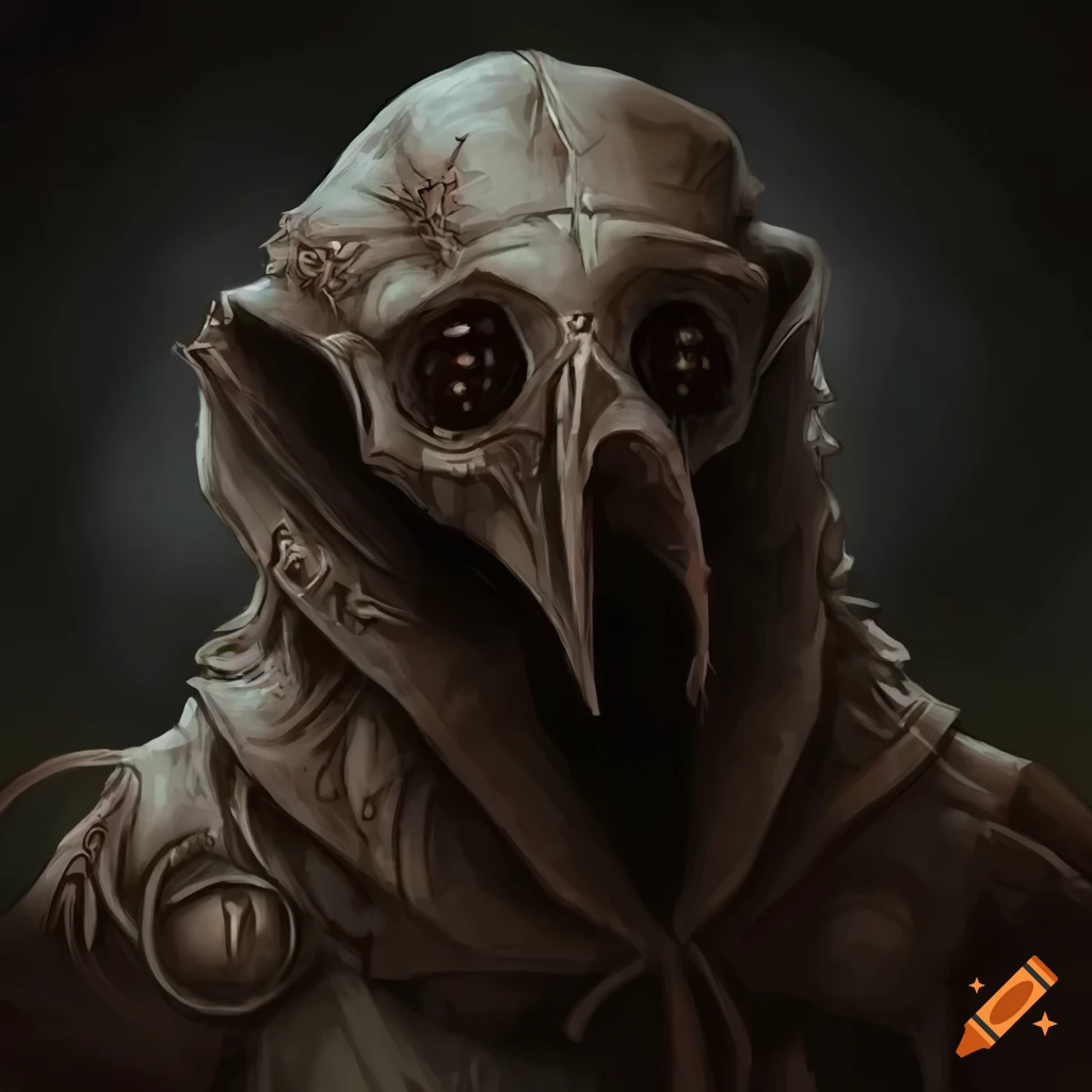Dark plague scene in a dnd setting on Craiyon