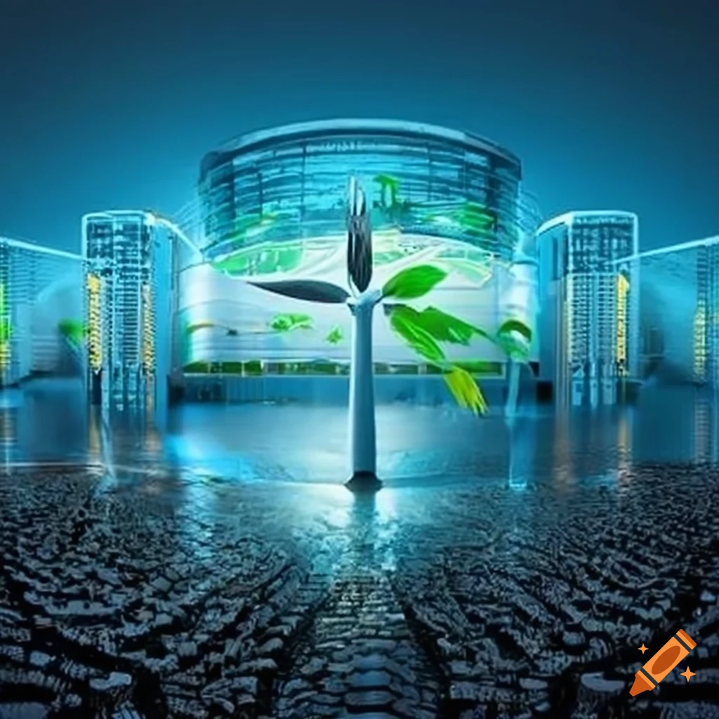Futuristic eco-friendly data center powered by renewables in Africa on ...