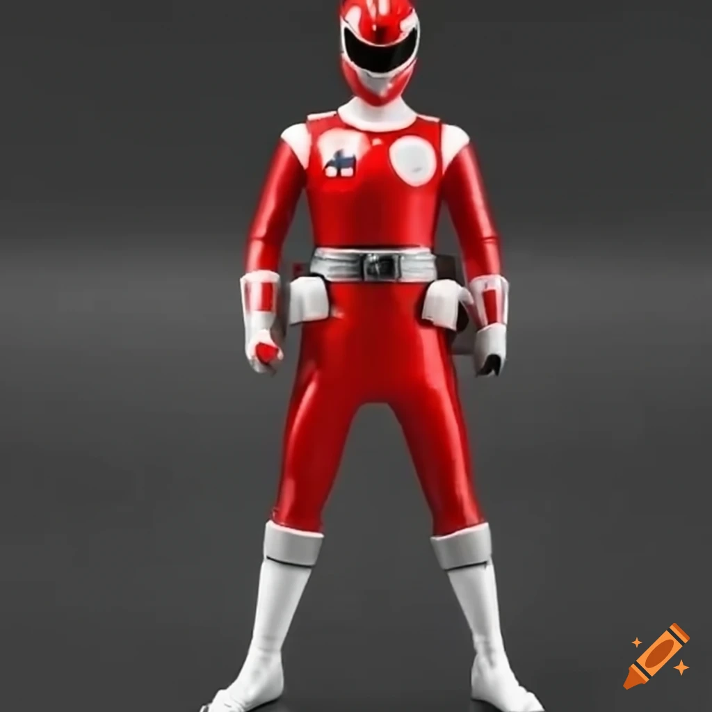 Power rangers space patrol rescue red medic on Craiyon