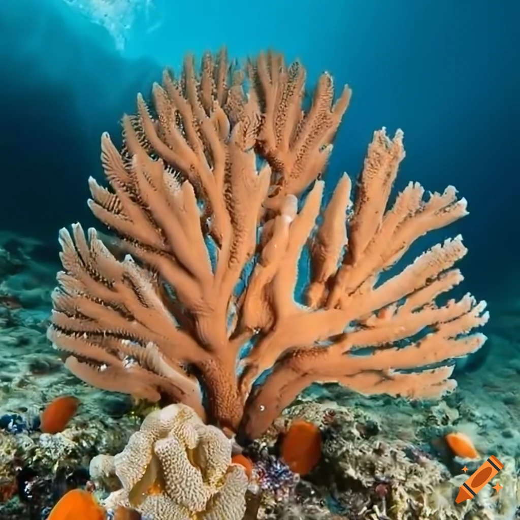 Full body coral with high detail in high resolution on Craiyon