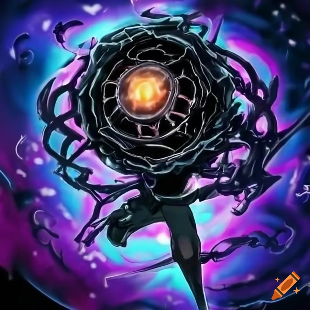 Yugioh black orb tornado on Craiyon