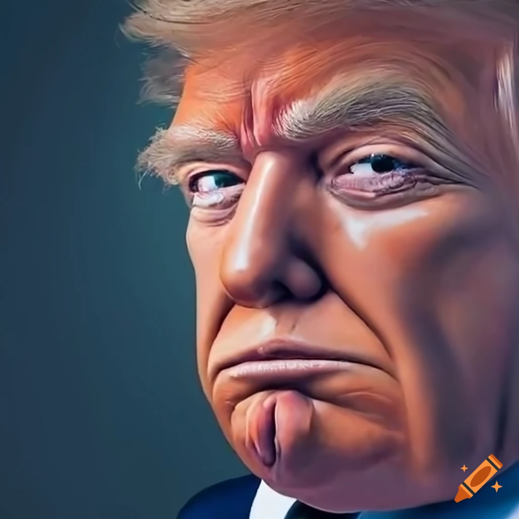 Humorous depiction of a person with exaggerated features using sharpie ...