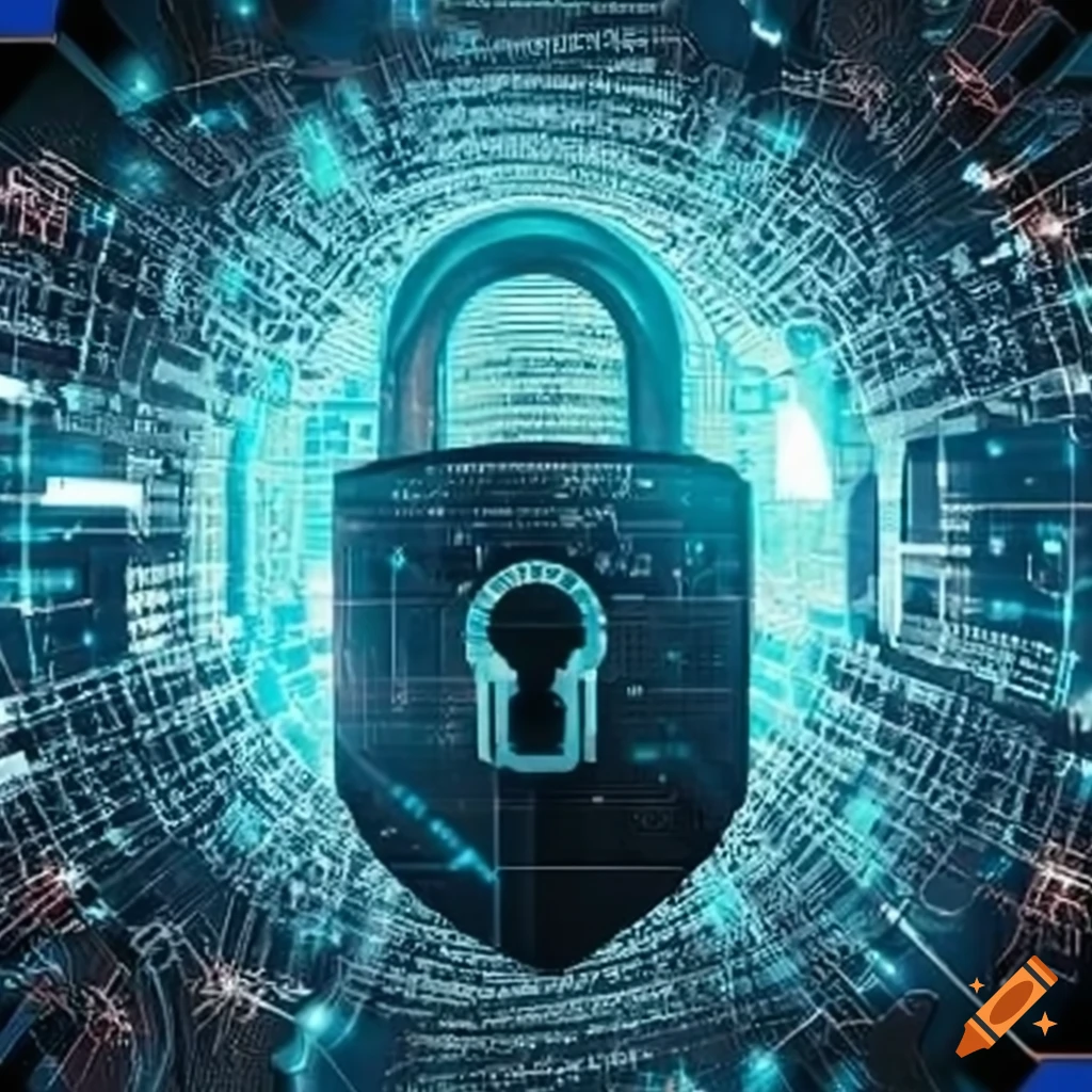 Collaborating it professionals working on high-tech security ...