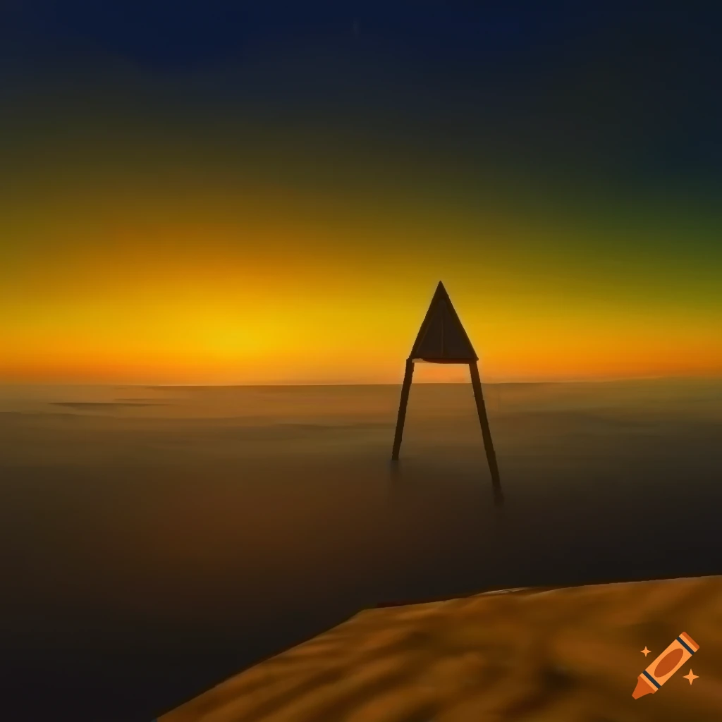 Abstract apiary level landscape from super mario 64 on Craiyon