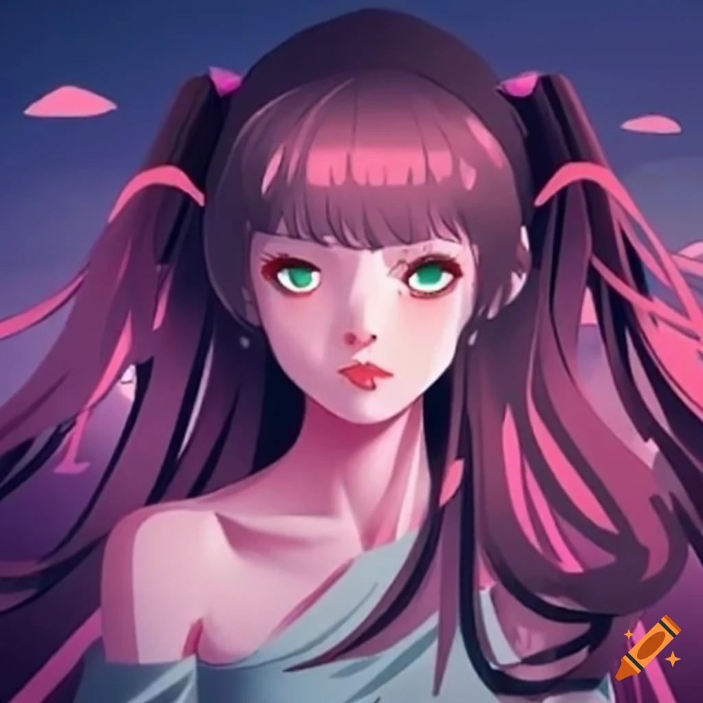 Anime Girl Character Illustration On Craiyon
