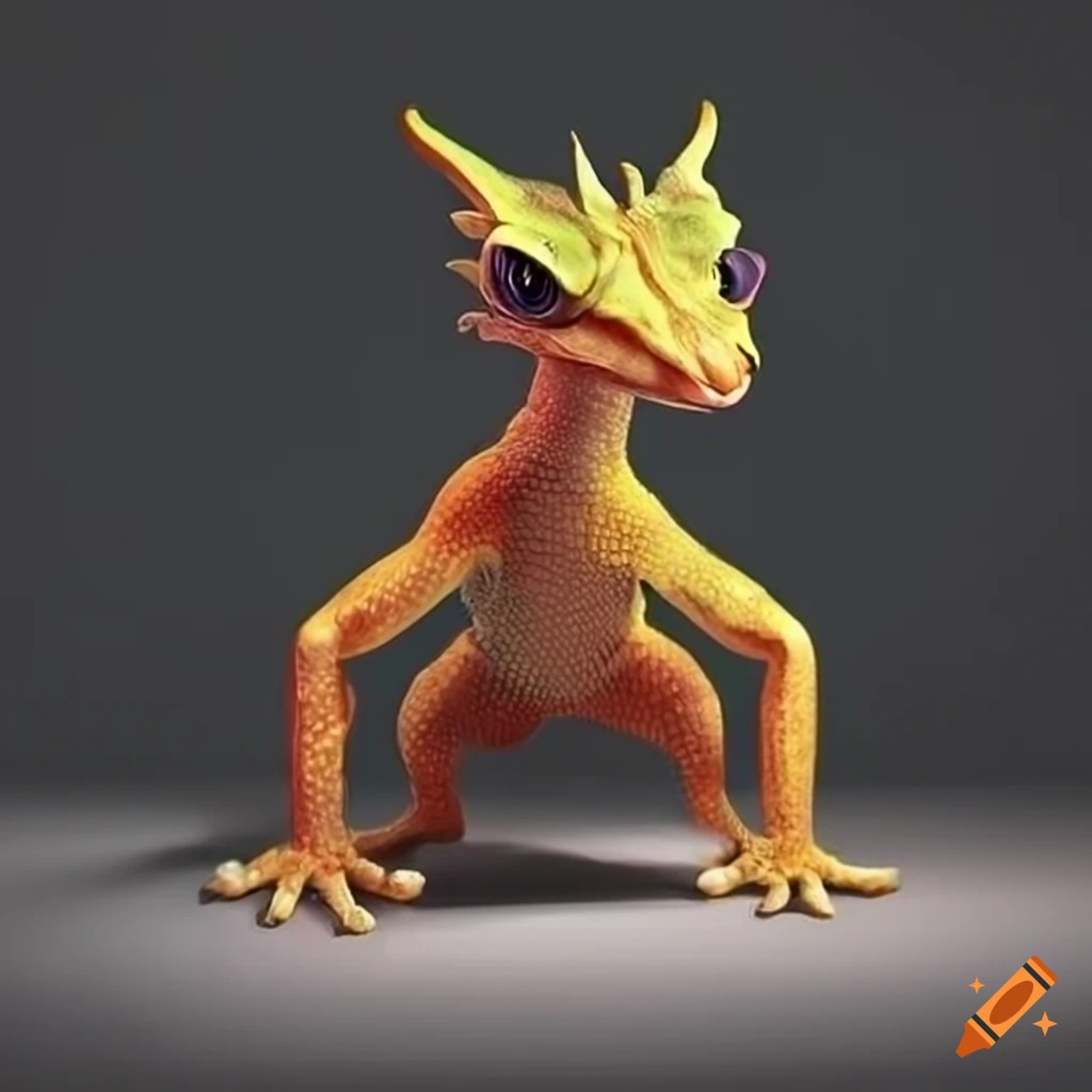 Gecko dragon on Craiyon