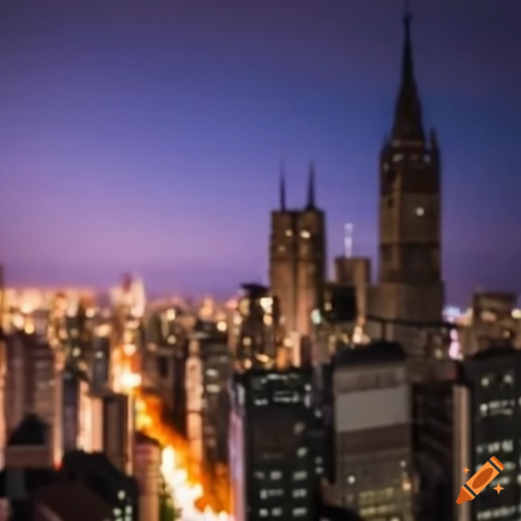 Cityscape view on Craiyon