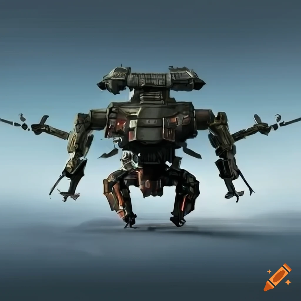 Flying mech on Craiyon