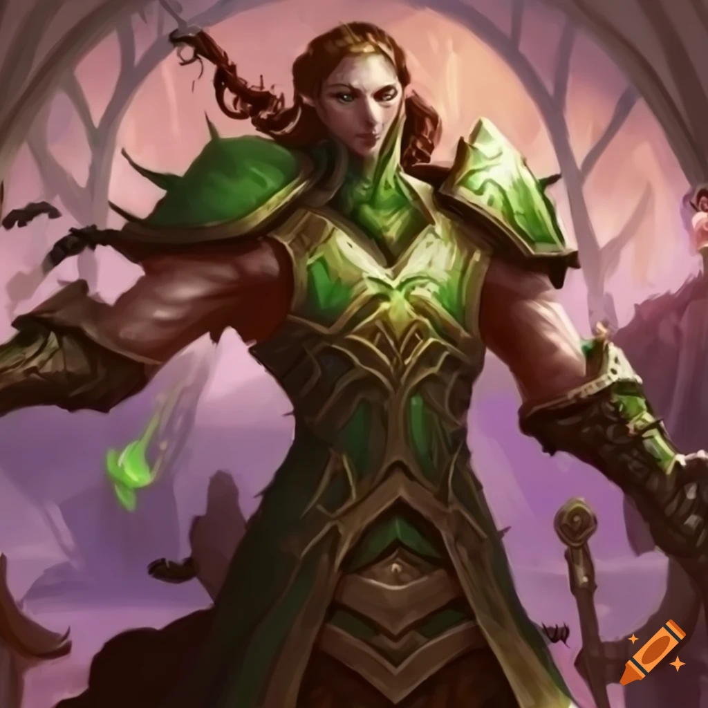 Army of paladins advancing in a green field in Magic the Gathering art ...