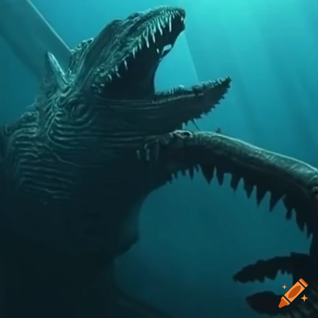 Horror movie the leviathan on Craiyon