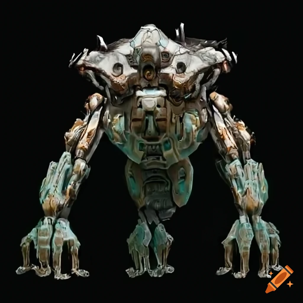 Clamshell snake mech on Craiyon