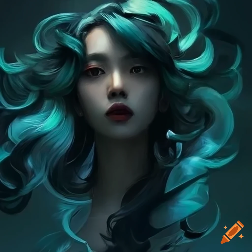 Digital masterpiece by ruan jia featuring a subject with flowing hair ...