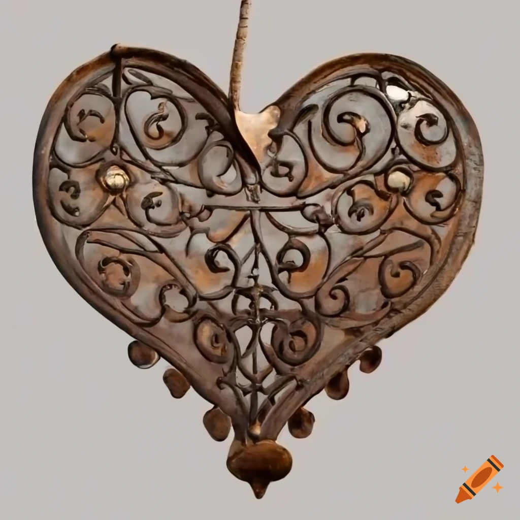 Moroccan wrought iron heart shape in marrakesh on Craiyon