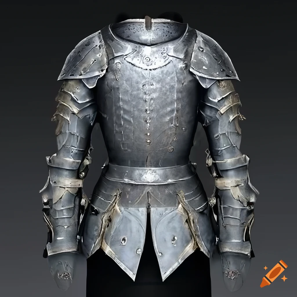 Front view of gothic bathyscathe armor on Craiyon