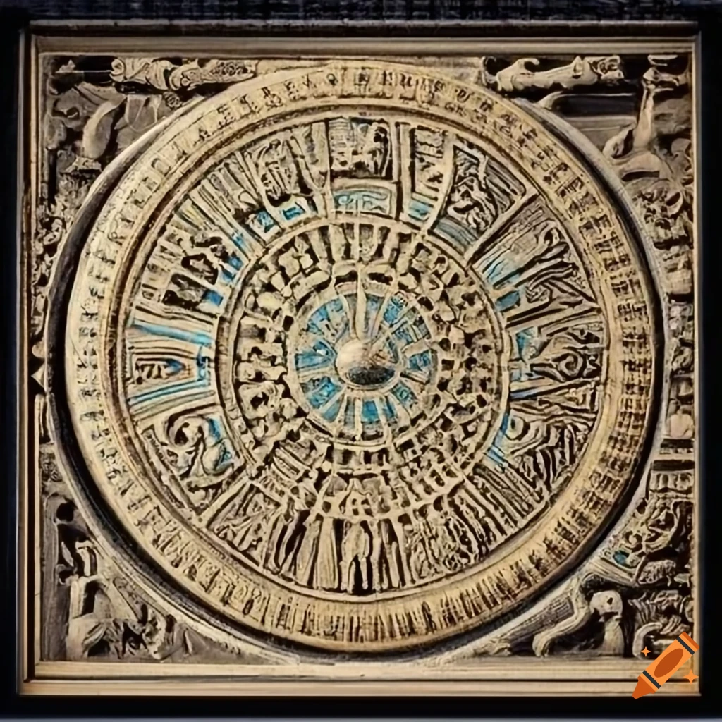 Dendera zodiac on Craiyon