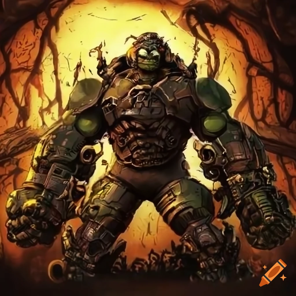 Steampunk character with gas mask on Craiyon