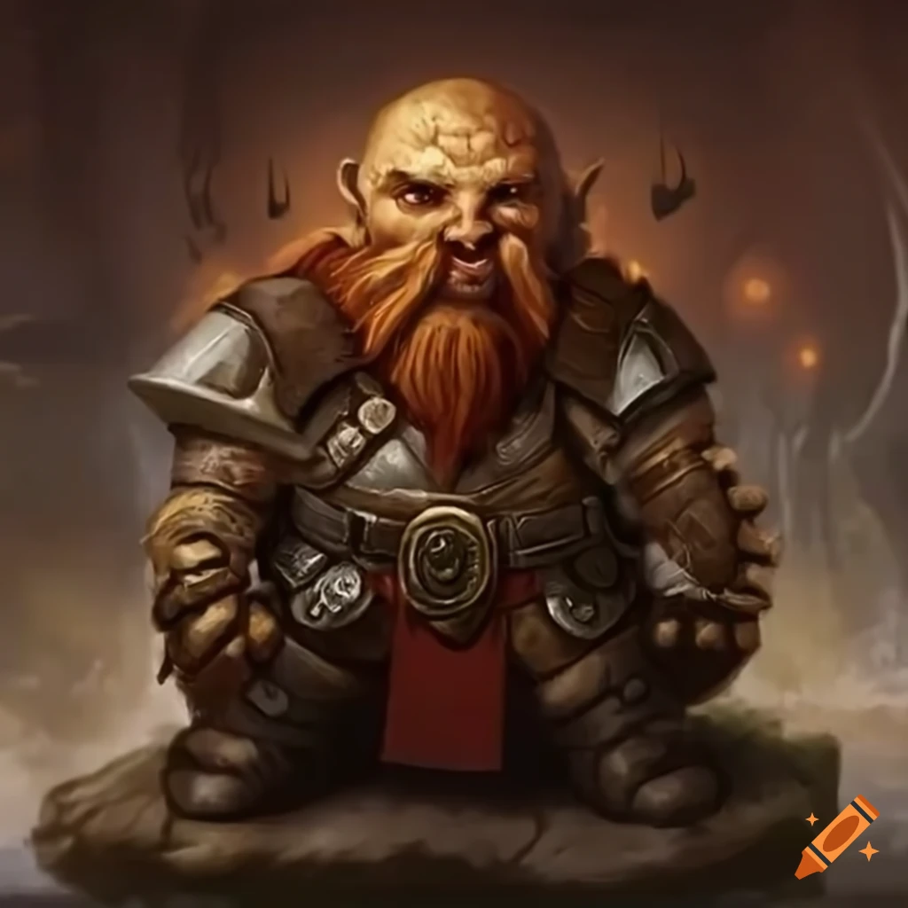 Dungeons and dragons dwarf character on Craiyon
