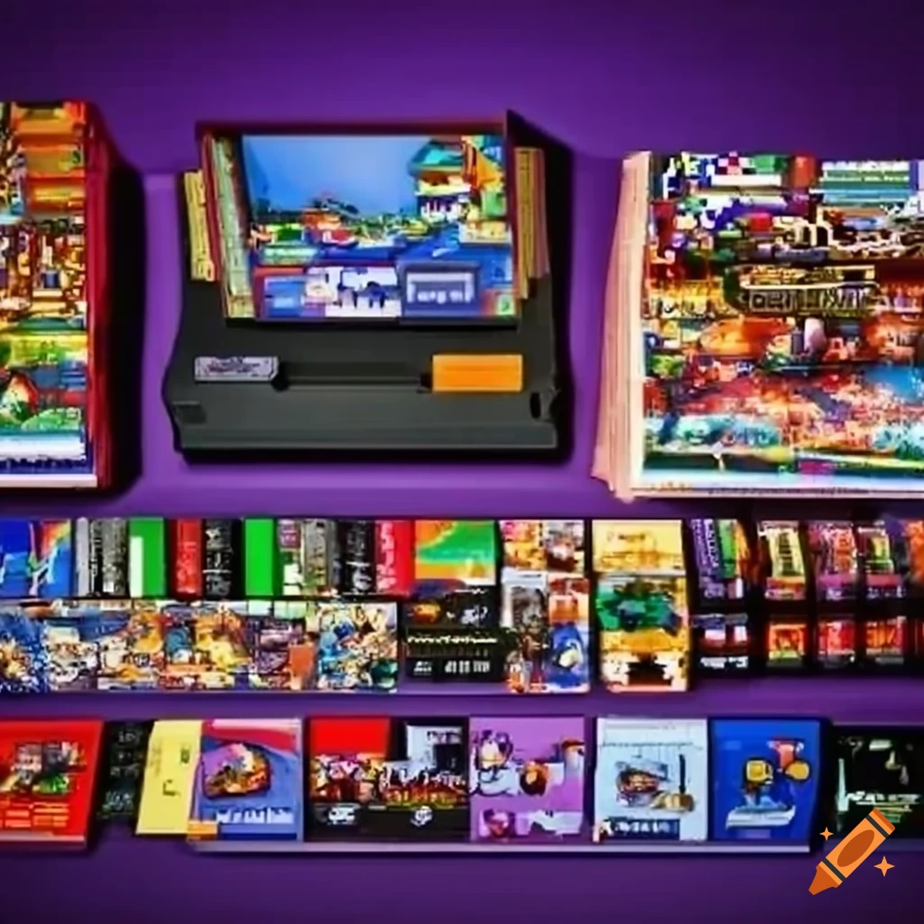 Nostalgic video games on Craiyon