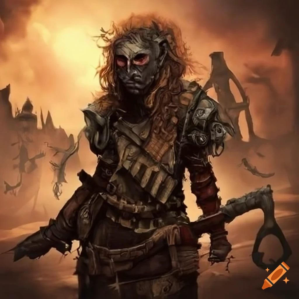 Post apocalyptic fantasy races on Craiyon