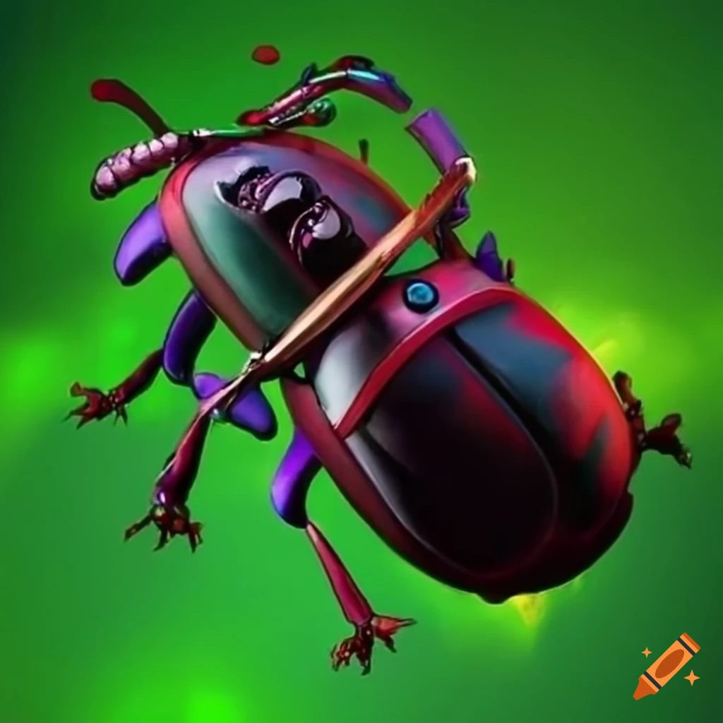Robot beetle on Craiyon