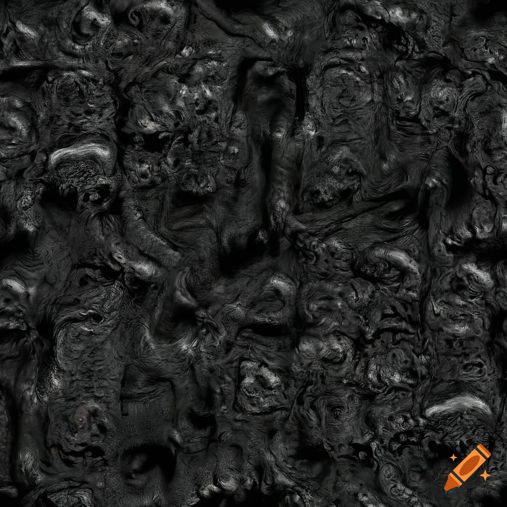 Seamless black alpha map creature texture on Craiyon