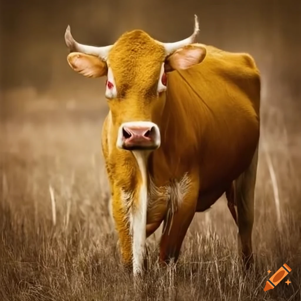 Yellow cow on Craiyon