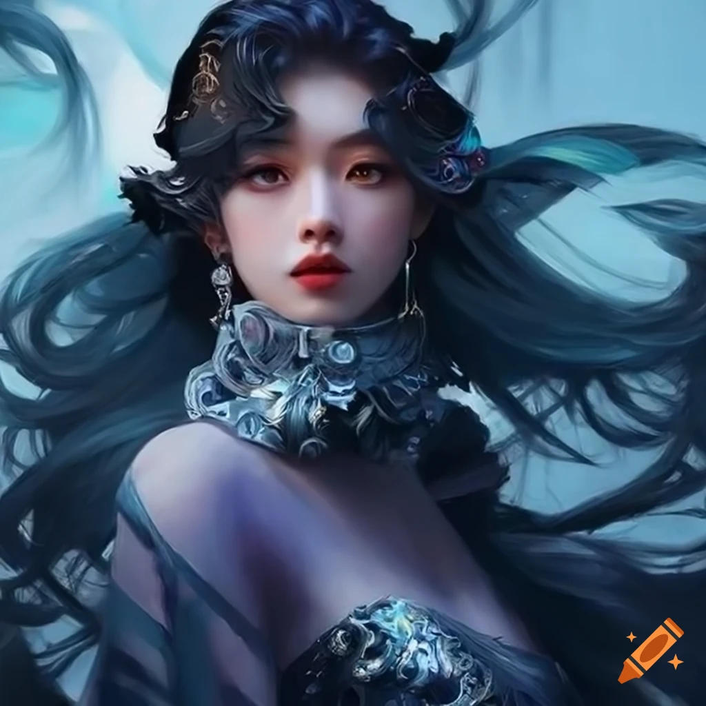 Digital masterpiece by ruan jia featuring a subject with flowing hair ...