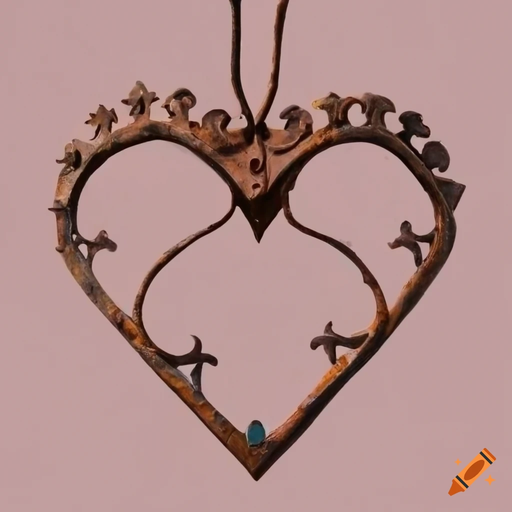 Moroccan wrought iron heart shape in marrakesh on Craiyon
