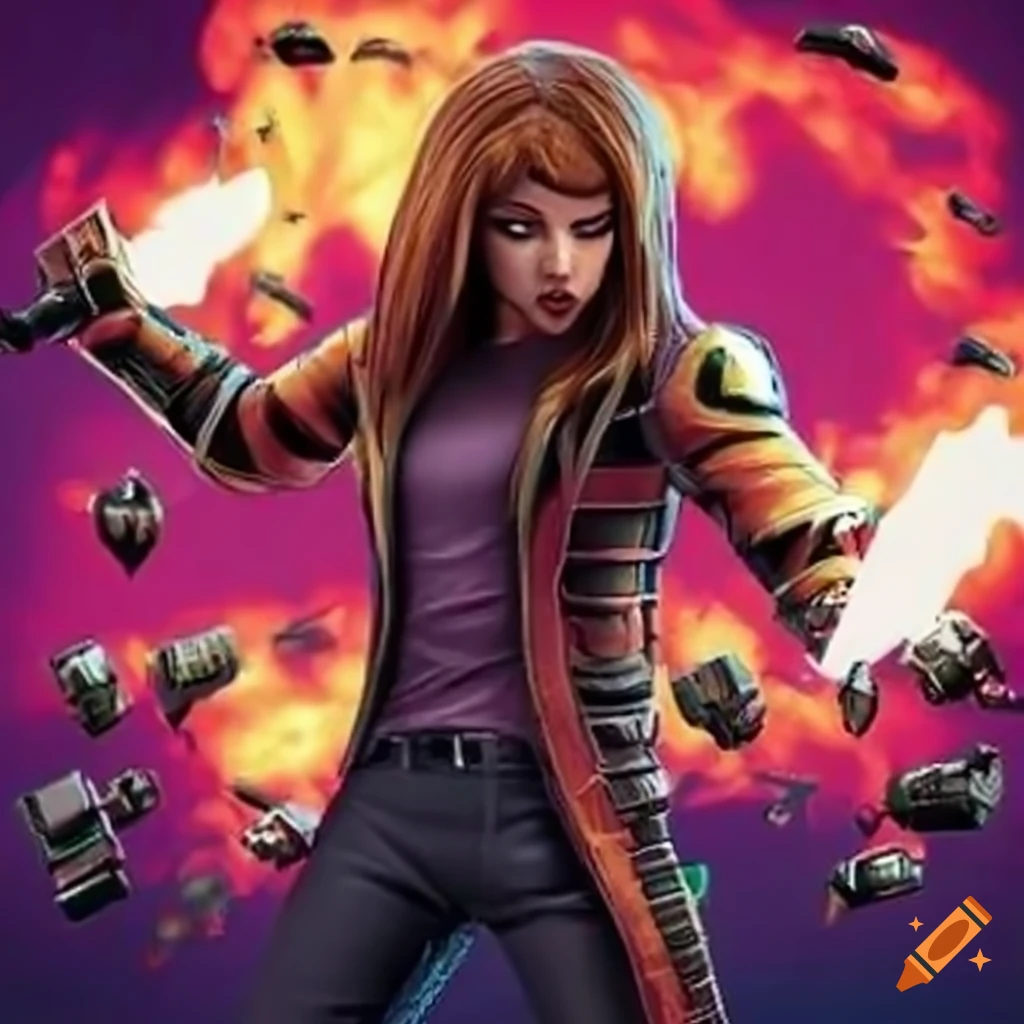 Epic superhero battle royale with explosions on Craiyon