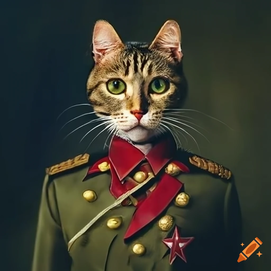 Soviet cat named cila on Craiyon