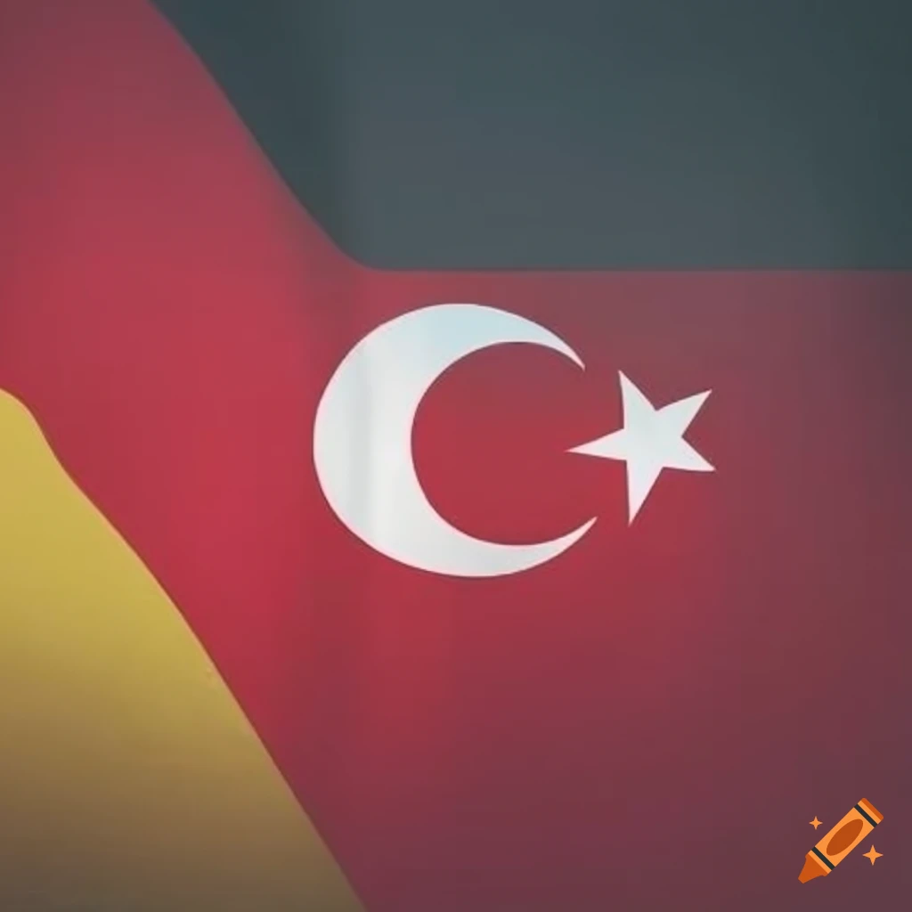 Turkey and germany flags on Craiyon