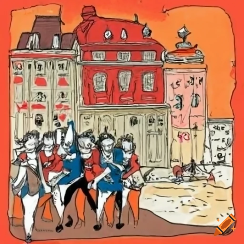 Illustration of the october revolution on Craiyon