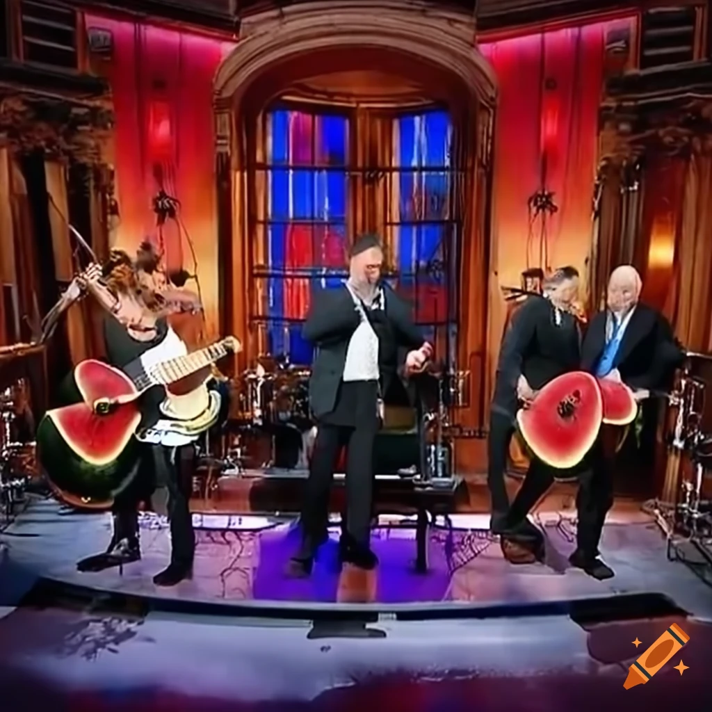 The house band on The Late Show with Stephen Colbert expressing ...