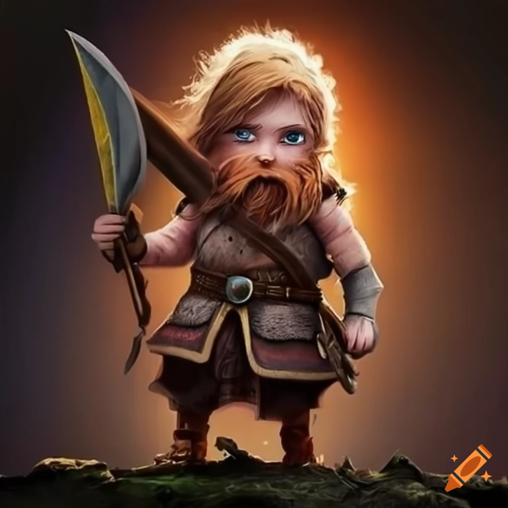 Fine tuned little viking on Craiyon