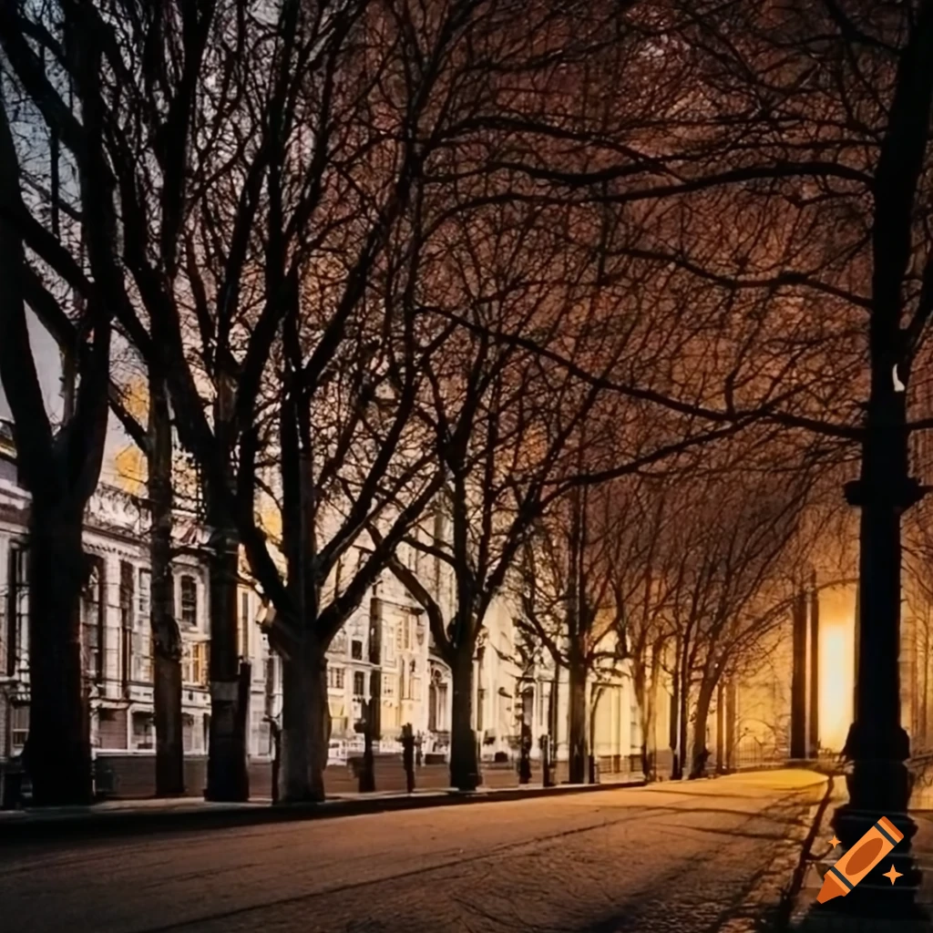 Winter morning cityscape on Craiyon