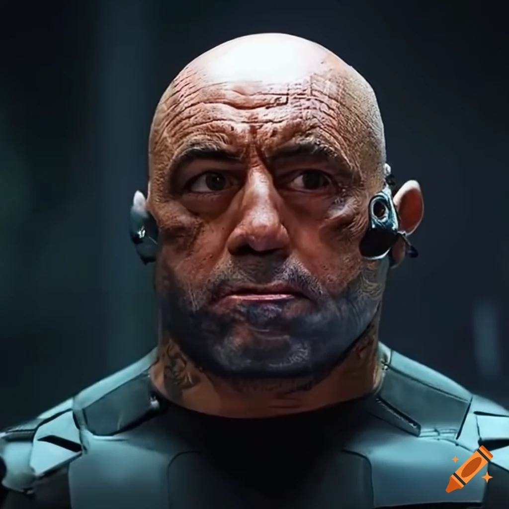 Joe rogan with a cyborg twist on Craiyon
