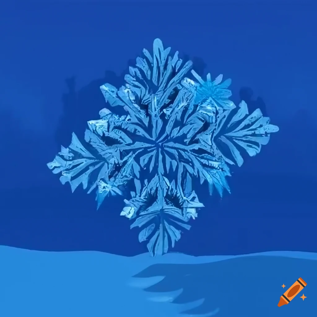 Freezing cold tundra landscape on Craiyon