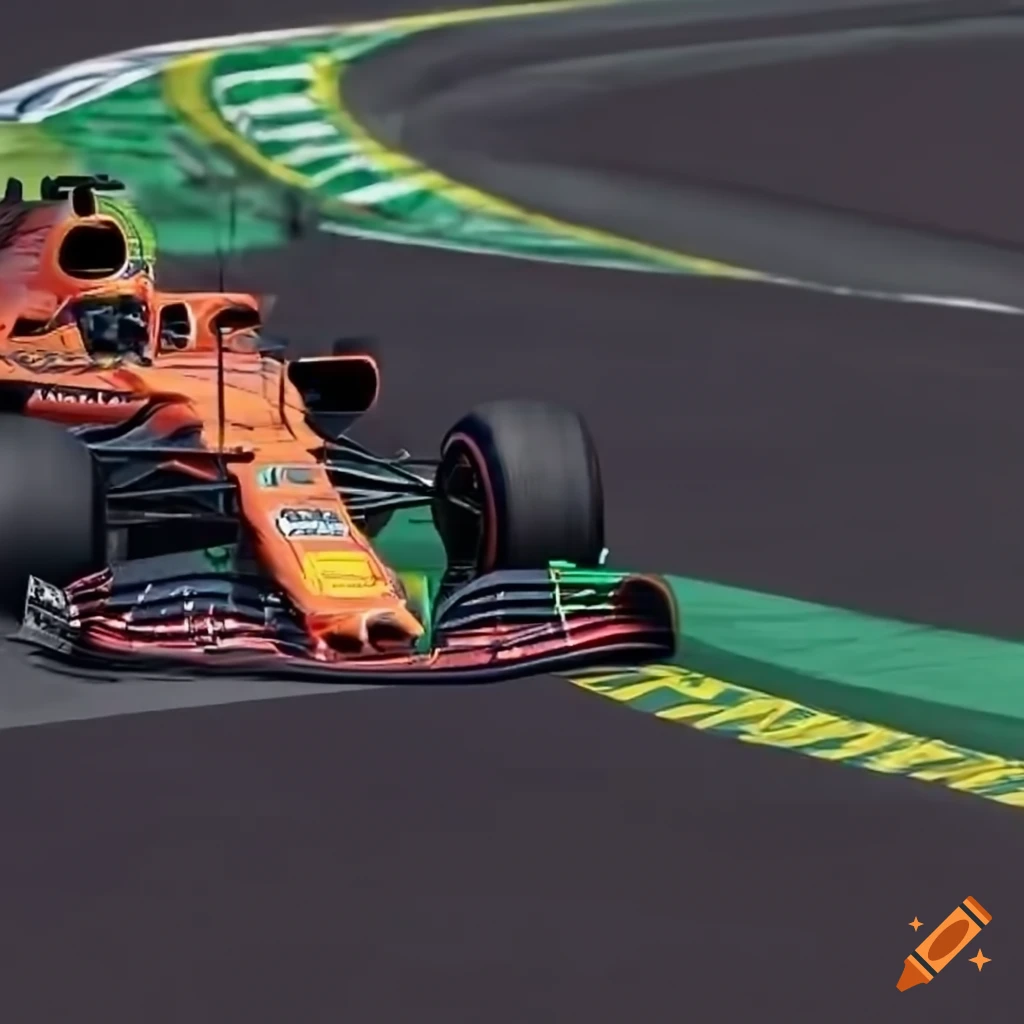 Brazil Grand Prix promotional poster for F1 23 sim racing league on Craiyon