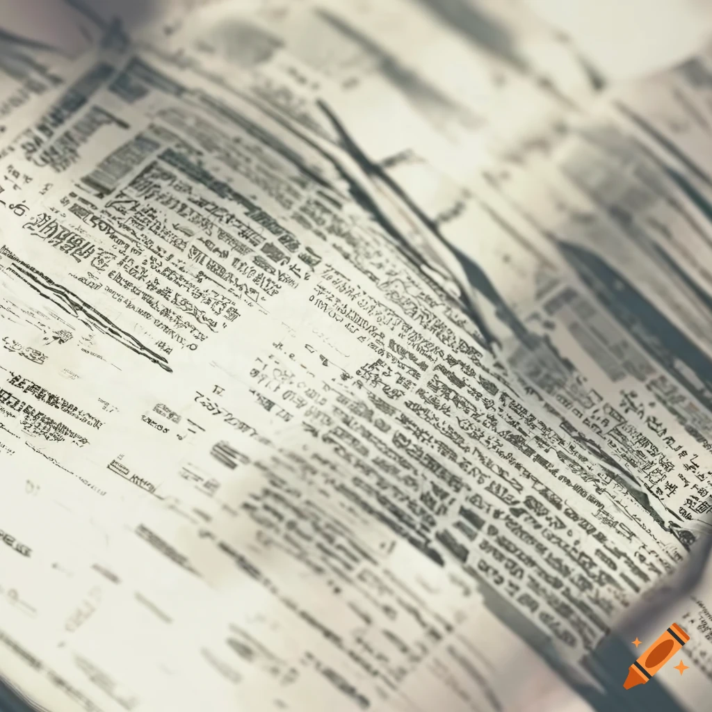 Newspaper background on Craiyon