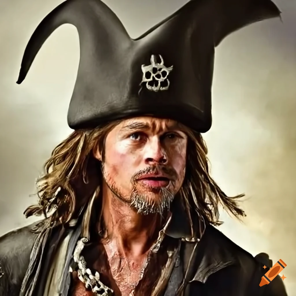 Brad pitt portrayed as a pirate on Craiyon
