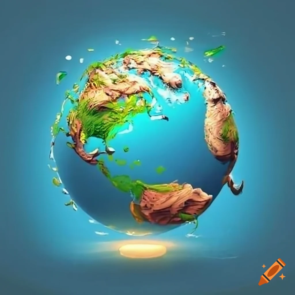 Image of a happy world in a realistic setting on Craiyon