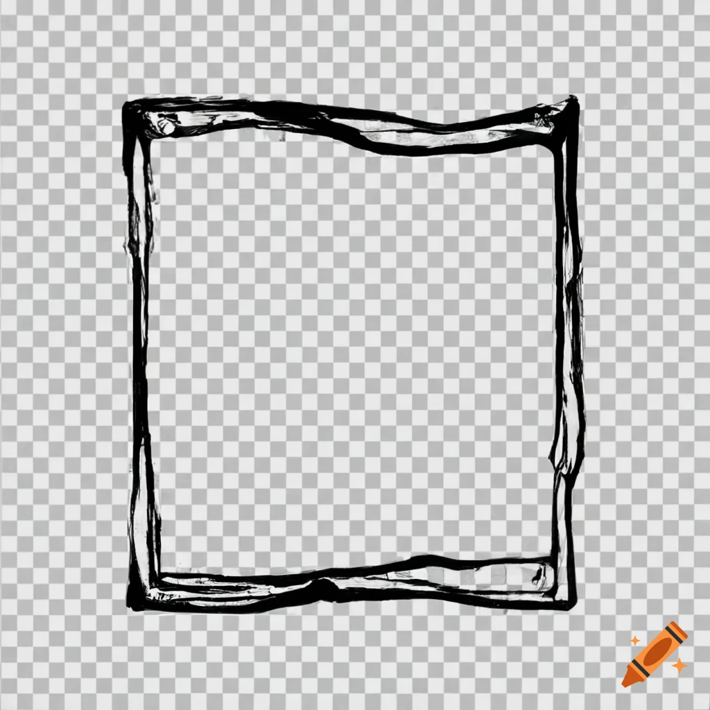 Pencil sketch of a frame on Craiyon