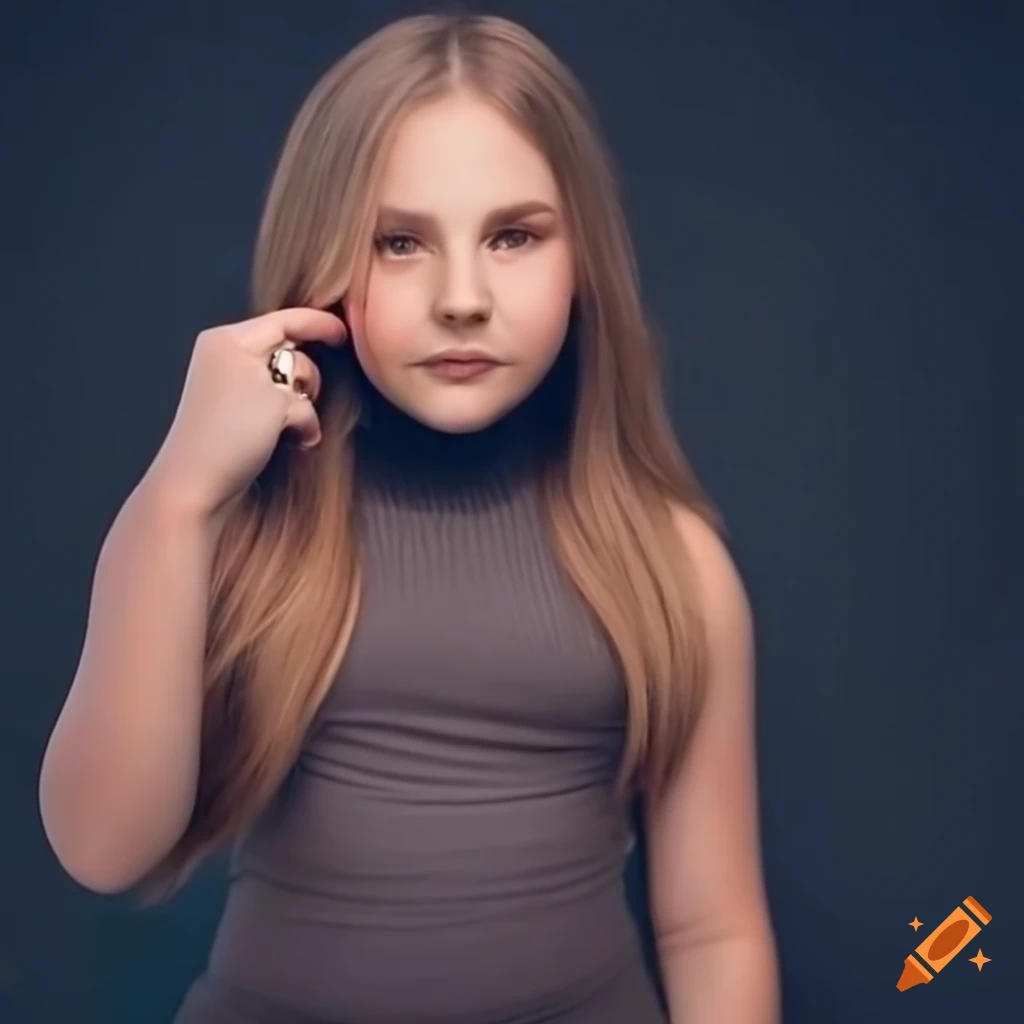 Piper Rockelle wearing a high turtleneck and looking at the camera on ...