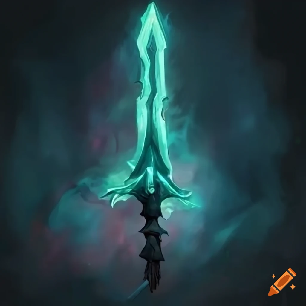 Cursed spectral sword for dnd (dungeons and dragons) on Craiyon