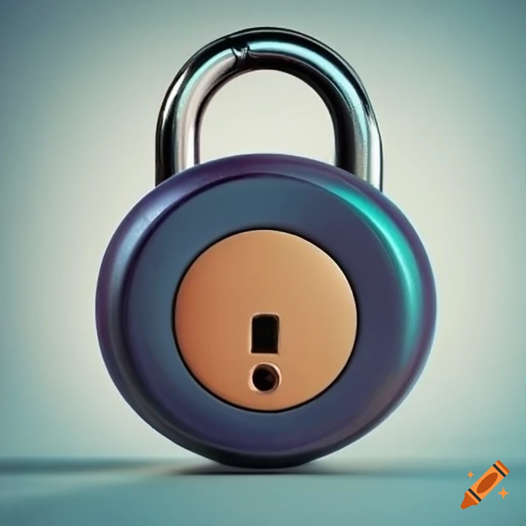 Disc shaped pad locks on Craiyon