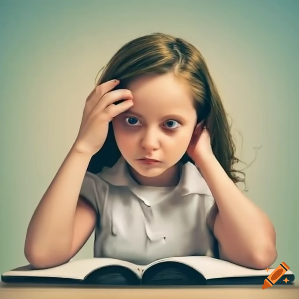 Student in a math class on Craiyon